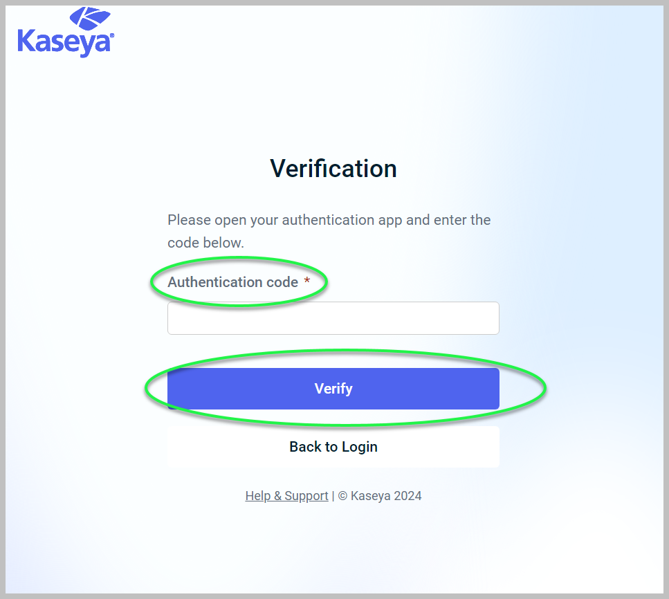 Enabling login with KaseyaOne
