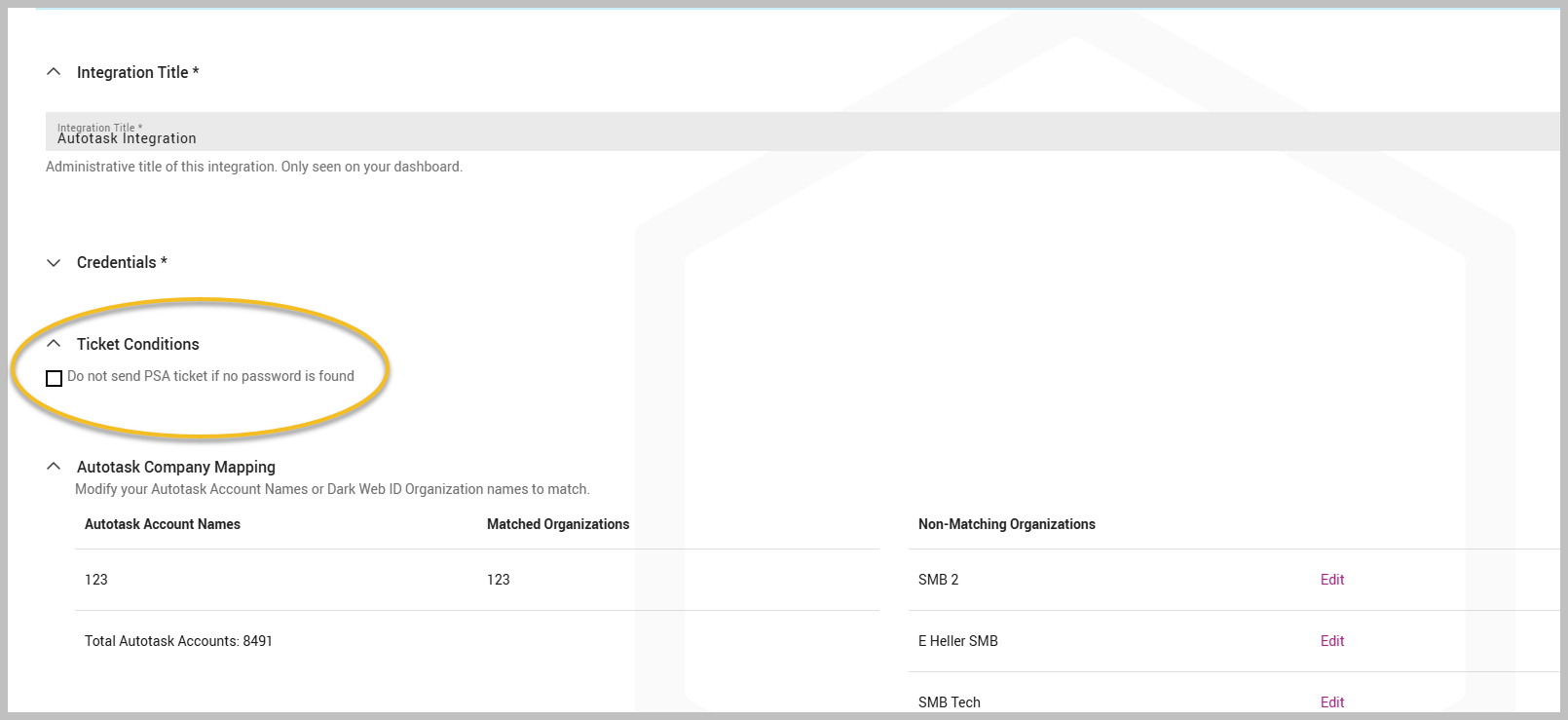 Configuring ConnectWise