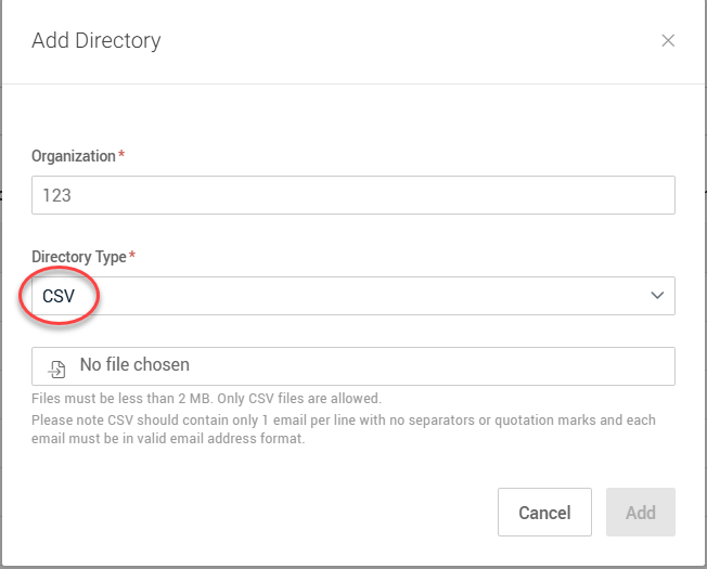 Enabling Active User Filtering using a CSV file
