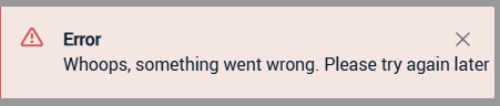 "Whoops looks like something went wrong, try later" error when syncing ...